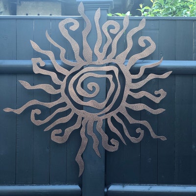 Hippie Fun Wacky Sun THE ORIGINAL Unique Metal Sun - Etsy