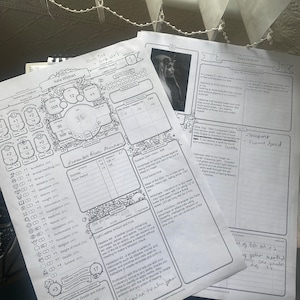 Dnd 5e Character Background: A4 Character Sheet PDF Compatible With ...