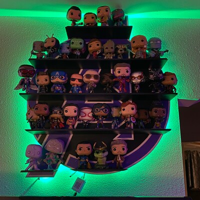 Captain America Shield Funko Pop Shelves Marvel Display - Etsy