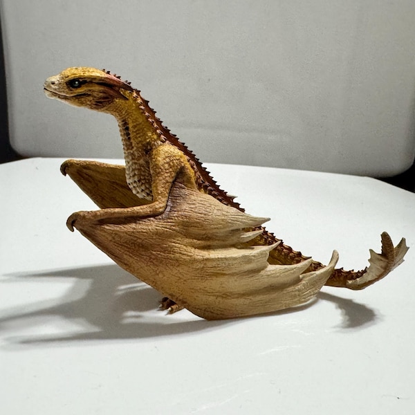 Realistic Baby Dragon Replica Green and Bronze Wyrm Dragon PRE ORDER ...