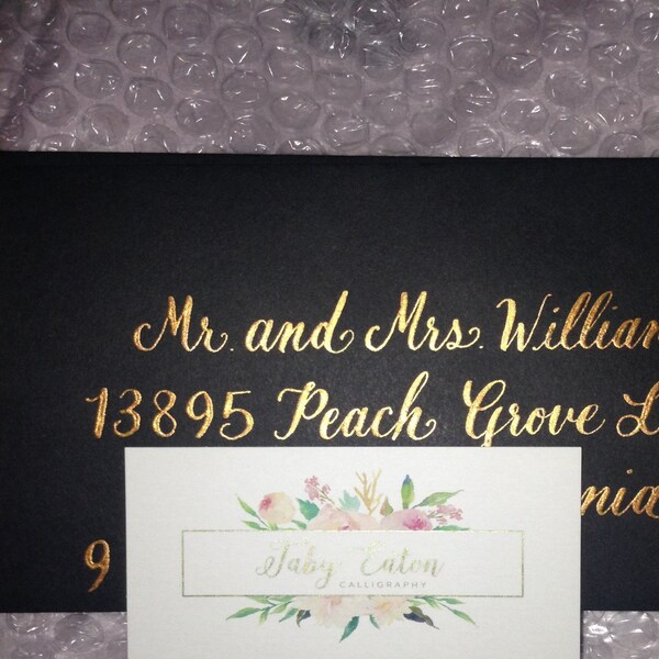 Wedding Envelope Calligraphy- Handwritten Envelope Calligraphy- Event ...