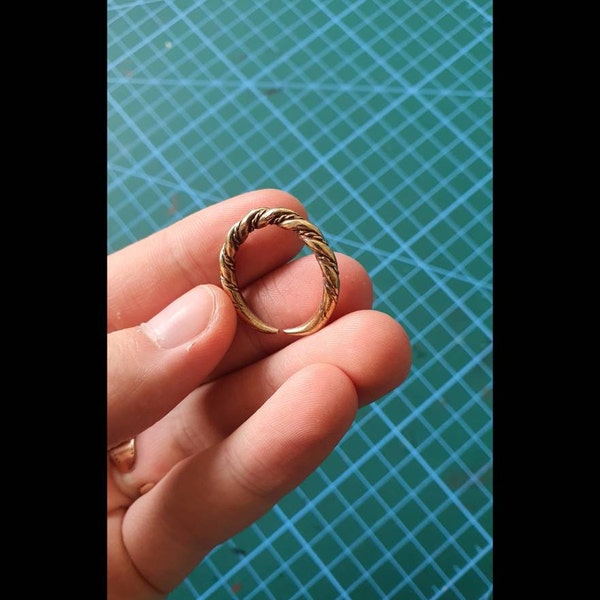 Solid Bronze Viking Finger Ring. Scandinavian. Nordic. Historical ...