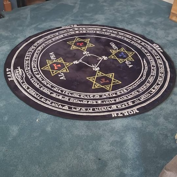 Solomonic Magick Protective Circle Ceremonial Rug - Etsy