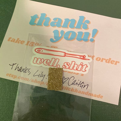 Well, Sht Seam Ripper Sewing and Quilting Vinyl Sticker - Etsy