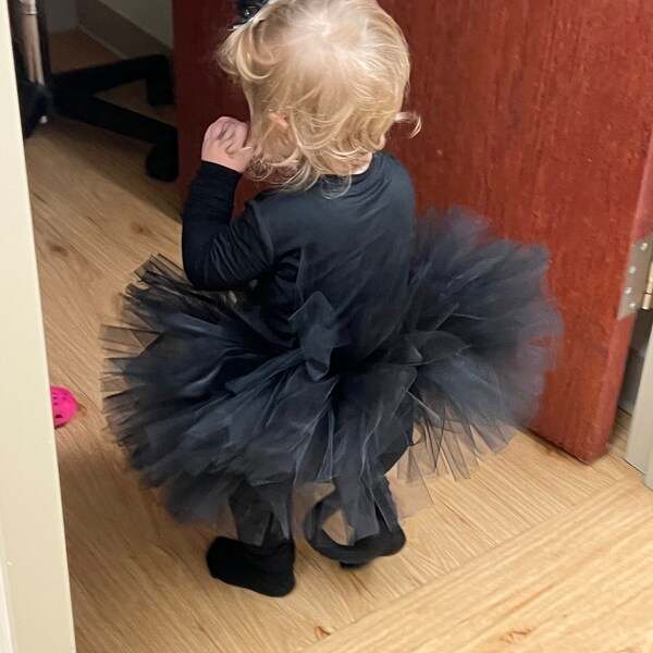 Black Tutu, Baby Costume Tutu, Classic Black Tutu, Black Baby Tutu ...