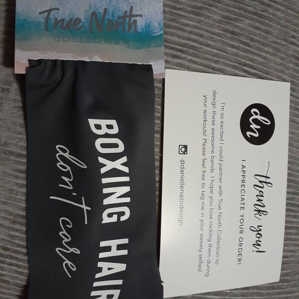 Boxing Hair Don't Care Headband - Boxing Headband - Kickboxing Headband ...