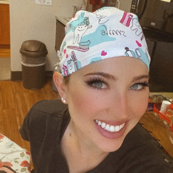 Dental Scrub Caps: Cotton Dentist/hygienist Gift Set of 4 - Etsy