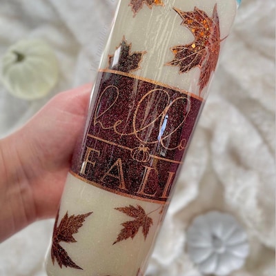 Fall Leaf Textile Design With Decal and Outlines SVG DXF PNG youtube ...