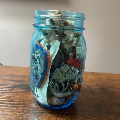 Magpie Mystery Jar Found Object Crow Collection Trinkets, Treasures ...