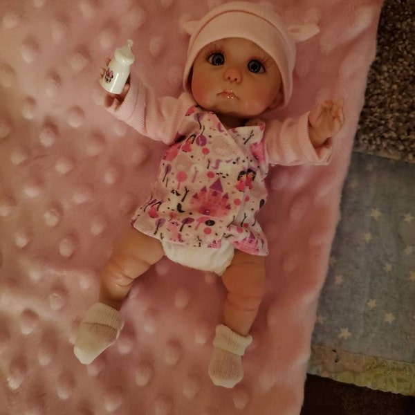 7 Inch Winter Doll Clothes Outfit for Mini OOAK Polymer Clay Baby Dolls ...