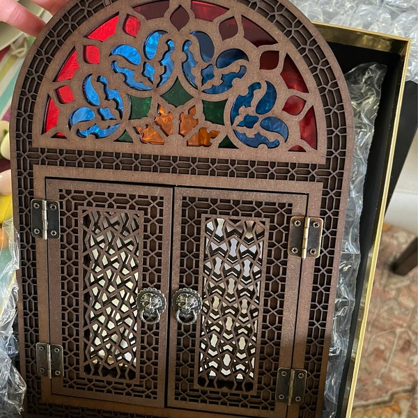 Persian Style Vintage Wooden Mirror - Etsy