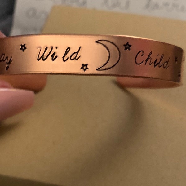 Hand Stamped Mountain Scene on Artisan Copper - Etsy