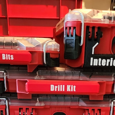 Milwaukee Packout Toolbox Lid Bit Storage, Packout Mods, Packout Bit ...