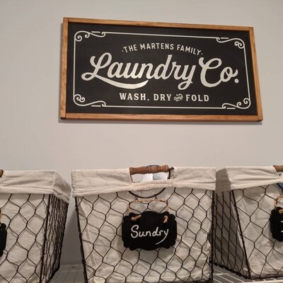 Laundry Sign, Large Laundry Wall Sign, Fixer Upper Laundry Sign, Silo ...