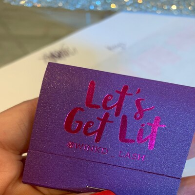 Let's Get Lit Custom Wedding Matchbooks Wedding Favor, Wedding Matche ...