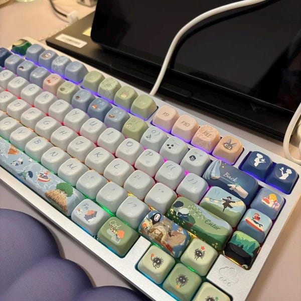 Cyberpunk: Edgerunner 124 Keycaps Set - Dual Legends (top + Side), Cool ...