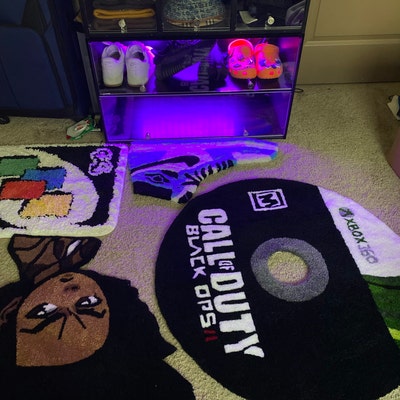 Frog Tufted Rug, Handmade Tufted Rug, Handmade Nursery Frog Rug, Home ...