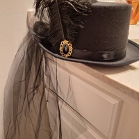 Unisex Adult Tattered Witch Wizard Scarecrow Hat Pointed Sorting ...