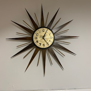 Rust Large Wall Clock Rust Game Metal Modern Wall Clock Copper | Etsy