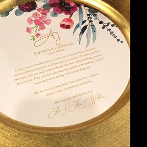 Printed Sample or Sets of 50 Custom Printed Gold & White | Etsy