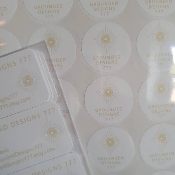 Circle Logo Stickers - Round Logo Stickers - Business Stickers - Custom ...