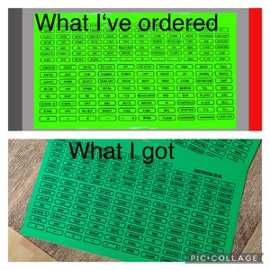 BLACK MSFS Stickers for Flight Simulator Keyboard/button - Etsy