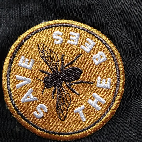 Save the Bees, Patch Embroidered, Iron On - Etsy
