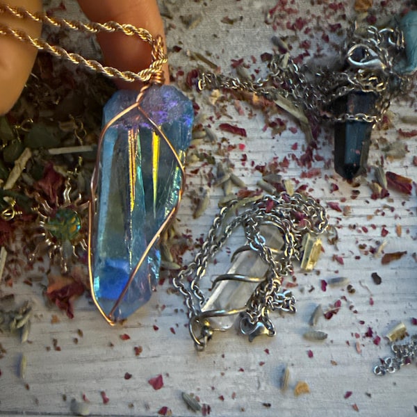 Raw Ruby Crystal Necklace, July Birthstone, Necklace for Passion ...