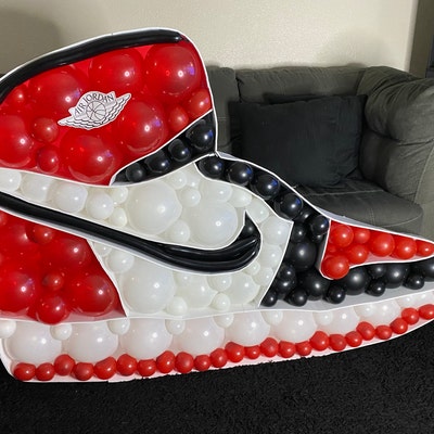 Sneaker From Balloons, Shoe Mosaic From Balloons, Decor Ideas, Mosaic ...