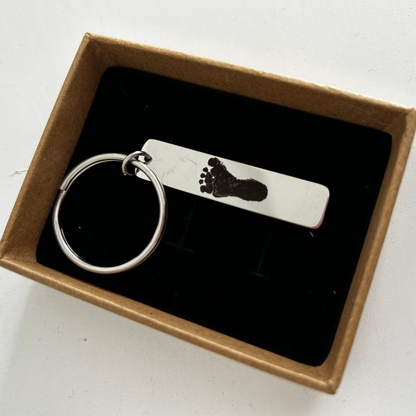 Handwriting Key Chain, Your Actual Fingerprint Handwriting Keychain ...