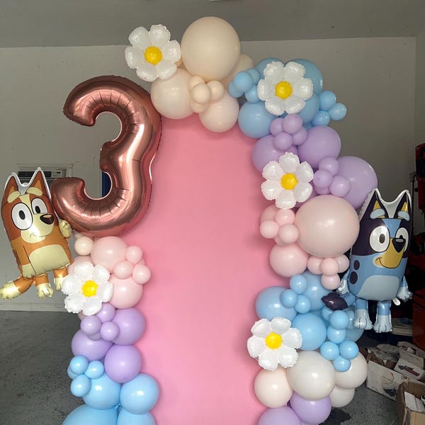 Bluey Balloon Garland | Bluey Daisy Balloon Arch | Bluey Party Decor ...