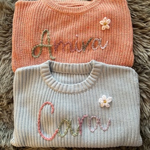 Personalised Knitted Jumper Baby Jumpers Name Jumper Keepsake Jumper ...