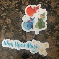 Good Fairies Flora Fauna Merryweather Transparent Laptop Stickers ...