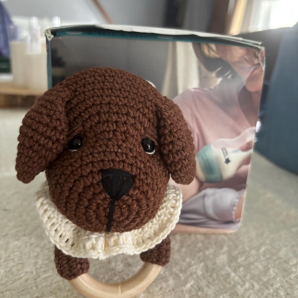 Crochet Dog Plushie, Cute Labrador Toy, Labrador Retriever Toy, Baby ...