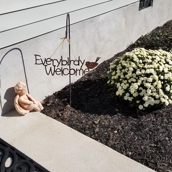 Everybirdy Welcome Sign Made in the USA - Etsy