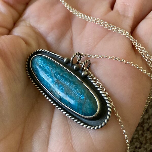 Royston Boulder/ribbon Turquoise Handcrafted Sterling Silver Ring Size ...