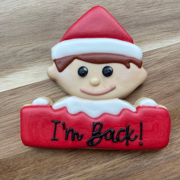Christmas Elf Plaque 3 Cookie Cutter - Etsy