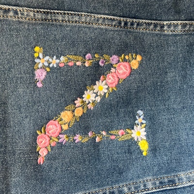 Machine Embroidery LETTER C Uppercase 15cm/6tall Dainty - Etsy