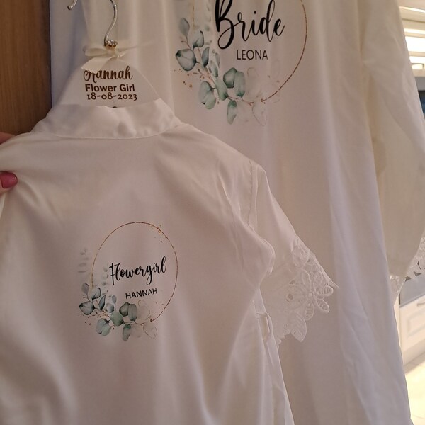 Bridal Lace Sheer Kimono Robe-honeymoon Robe-lace Robe-bride Getting ...