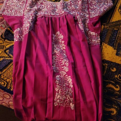 Mexican Embroidered Top, Size S,M,L,XL,XXL, Blouse Oaxaca, Mexican Tops ...