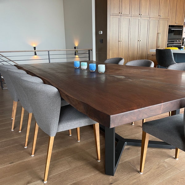 Chevron Table Base - Heavy Duty Frame - Stone Table Base - Metal Table ...