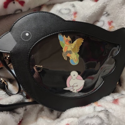 Crow Ita Bag Black Crossbody Purse - Etsy