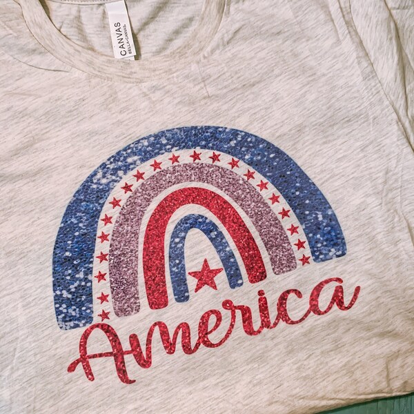 Rainbow America, Rainbow America Svg, Rainbow, Rainbow Svg, USA Flag ...