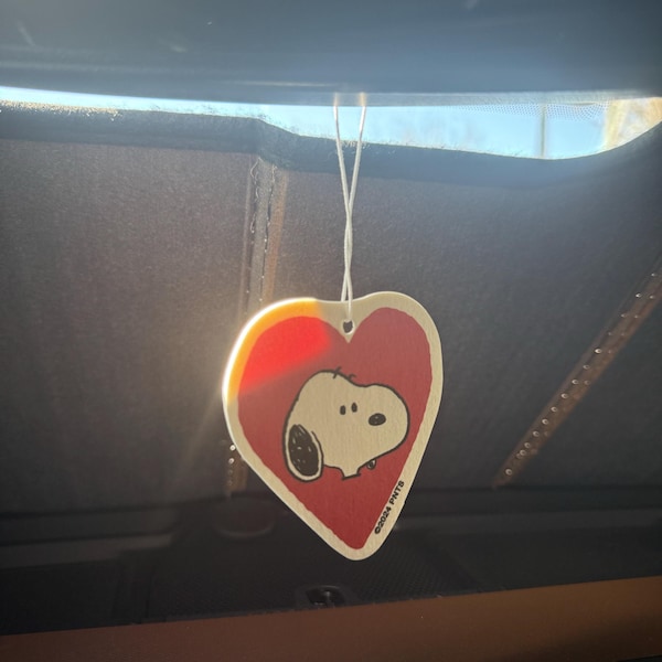 3P4 X Peanuts® Valentine - Snoopy & Charlie Brown Heart Air Freshener ...