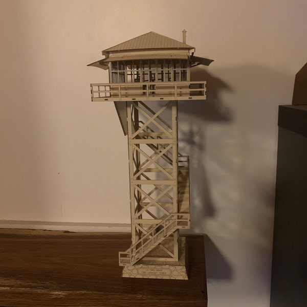 Fire Lookout Tower Model Kit, 15" Tall, Fun to Build - Etsy