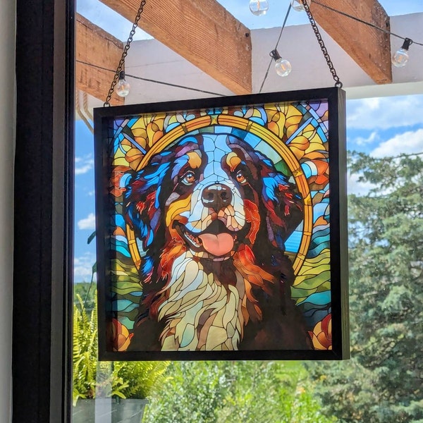 Werewolf Stained Glass Window Cling Werewolf Window Film Werewolf ...