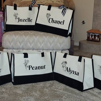 Personalized Initial Duffel Bag, Cute Overnight Bag, Hospital Bag ...