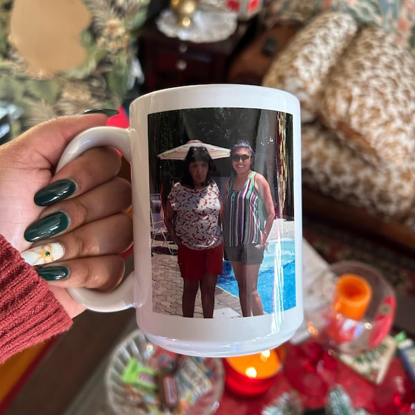 Custom Photo Mug Grandma, Personalized Photo for Grandma, Photo Mug Mom ...