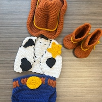 CROCHET PATTERN Baby Cowboy Outfit, Cowgirl, Cowboy Boots, Crochet Baby ...