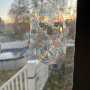 Floral Border Suncatcher Window Decal, Sticker, Rainbows, Bouquet ...